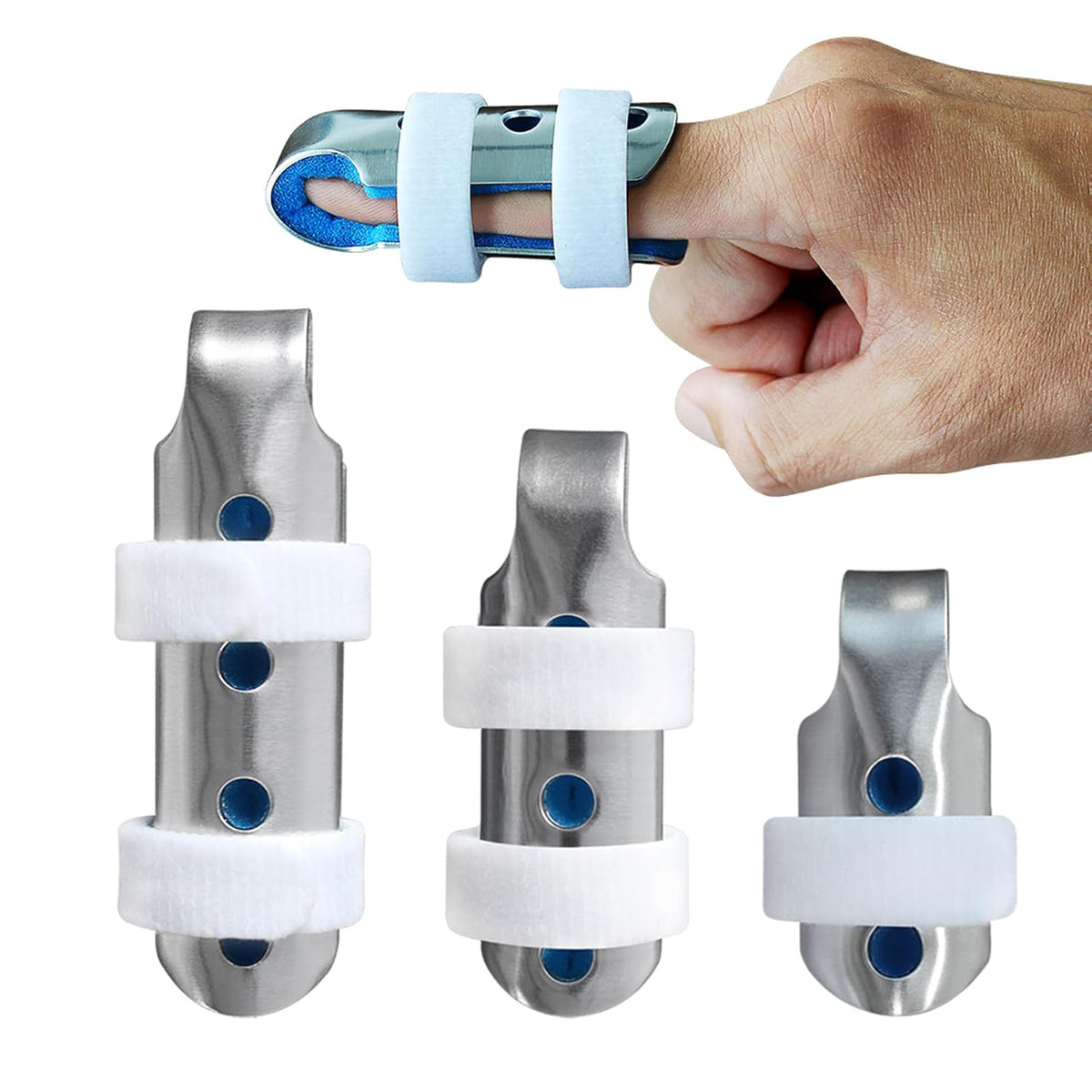 MEDRESQ Flexible Portable Aluminum Finger Splint Set，Aluminum Finger ...